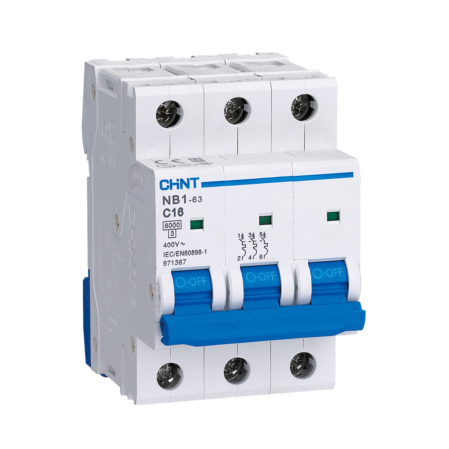 Chint NB1-63 6kA NB1-63H 10kA Mini Circuit Breaker 1 2 3 4 Pole 1P 2P ...
